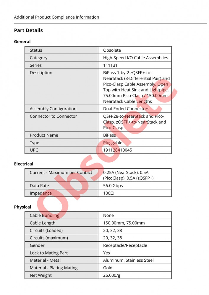MOLEX 1111312911 product drawing page 2