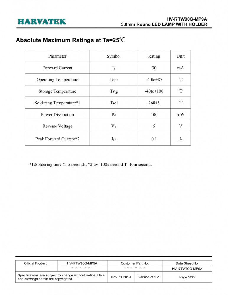 HV-I7TW90G-MP9A datasheet page 5
