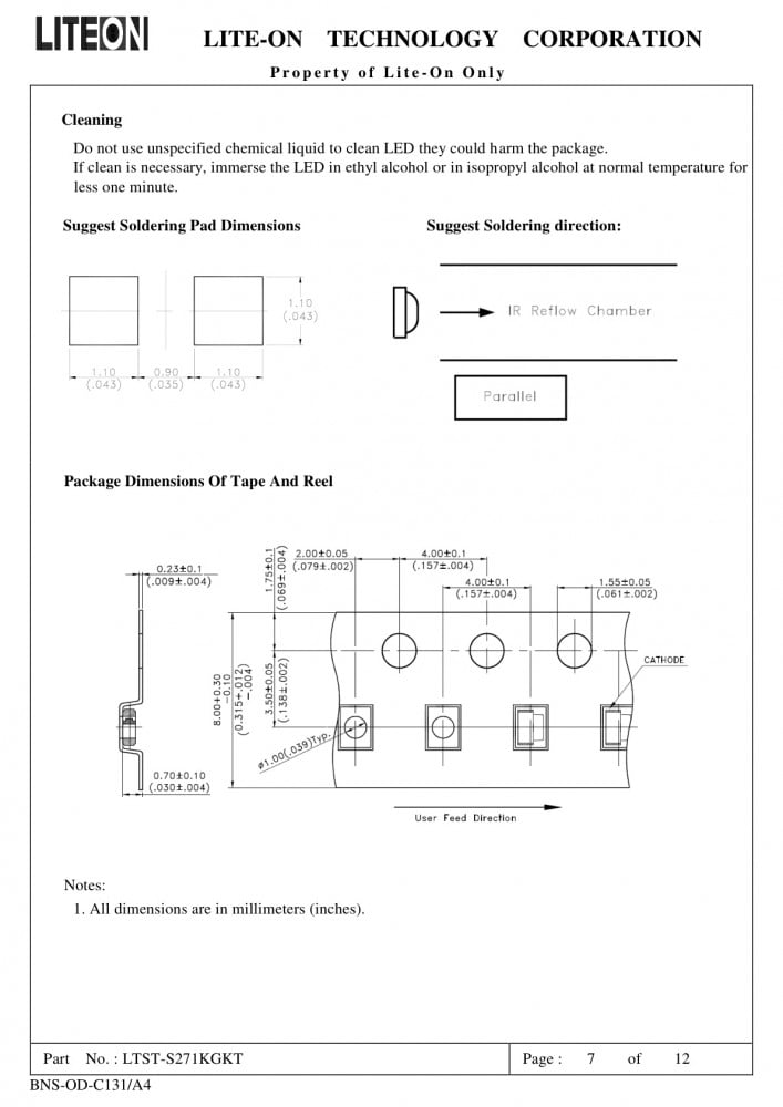 LTST-S271KGKT datasheet page 8