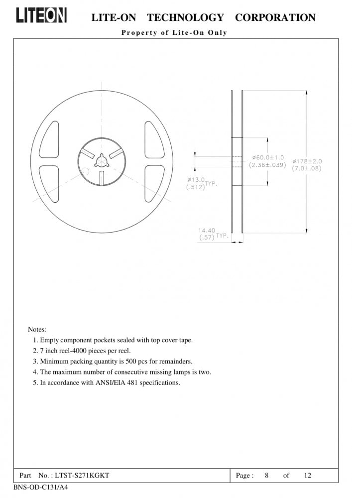 LTST-S271KGKT datasheet page 9