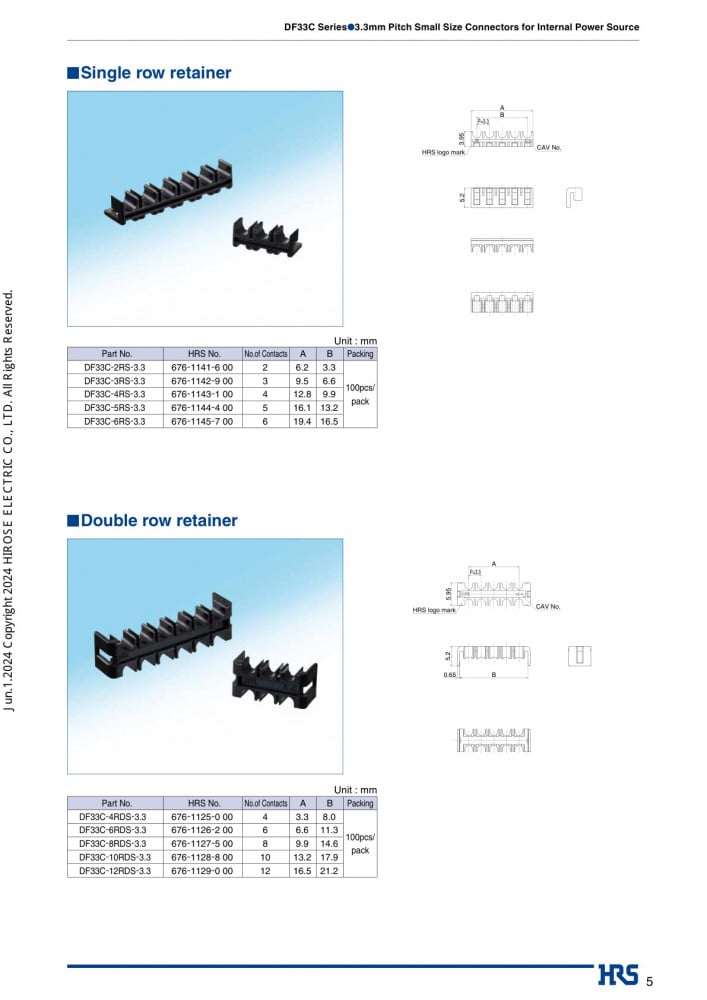 HRS DF33C datasheet page 5