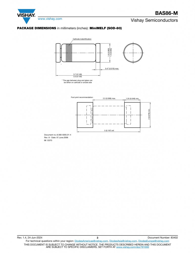 BAS86-M datasheet page 3