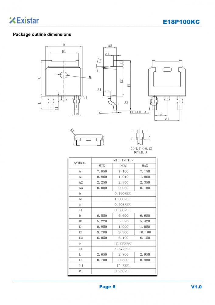 E18P100KC datasheet page 6