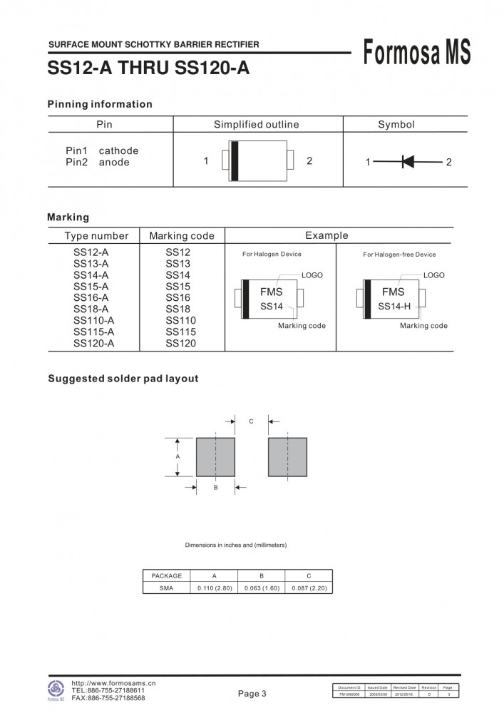 FMS SS14-A datasheet page 3