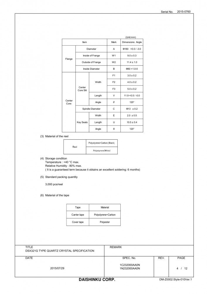 KDS DSX321G specification page 5