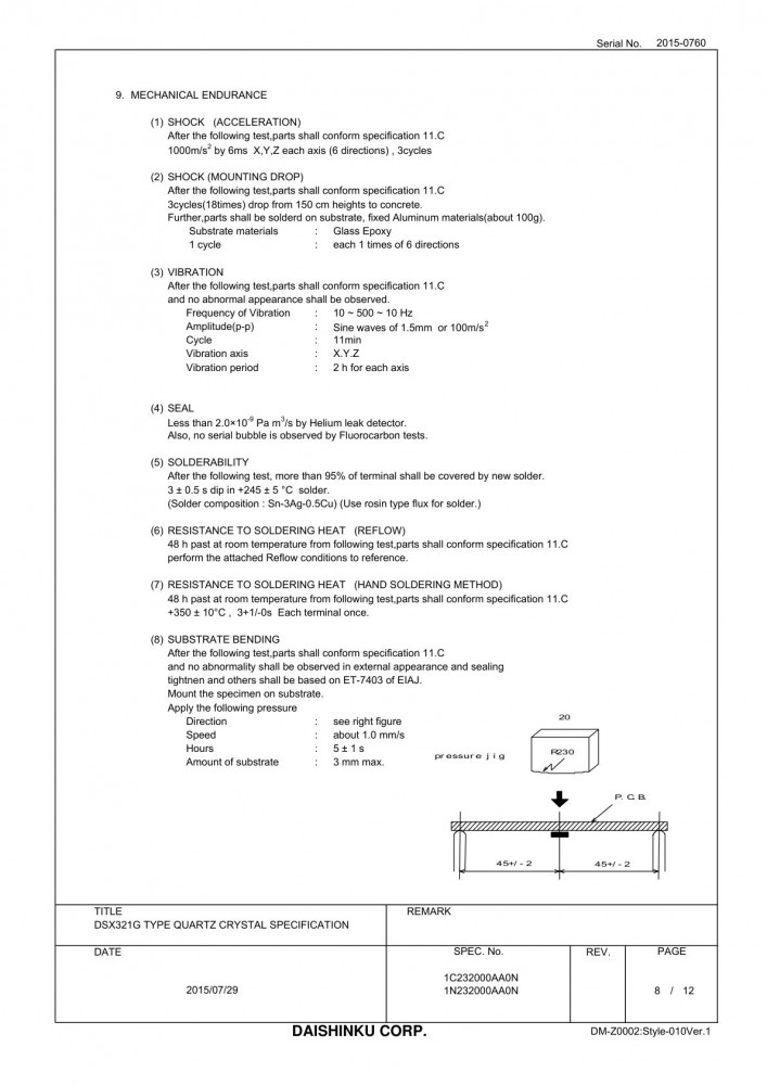 KDS DSX321G specification page 9