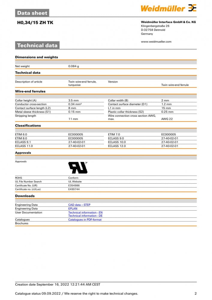 WEIDMULLER 1139070000 document page 2