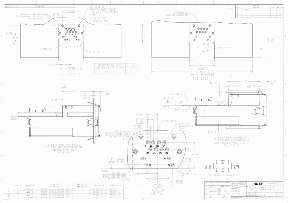 TE Connectivity 1888250 drawing page 2
