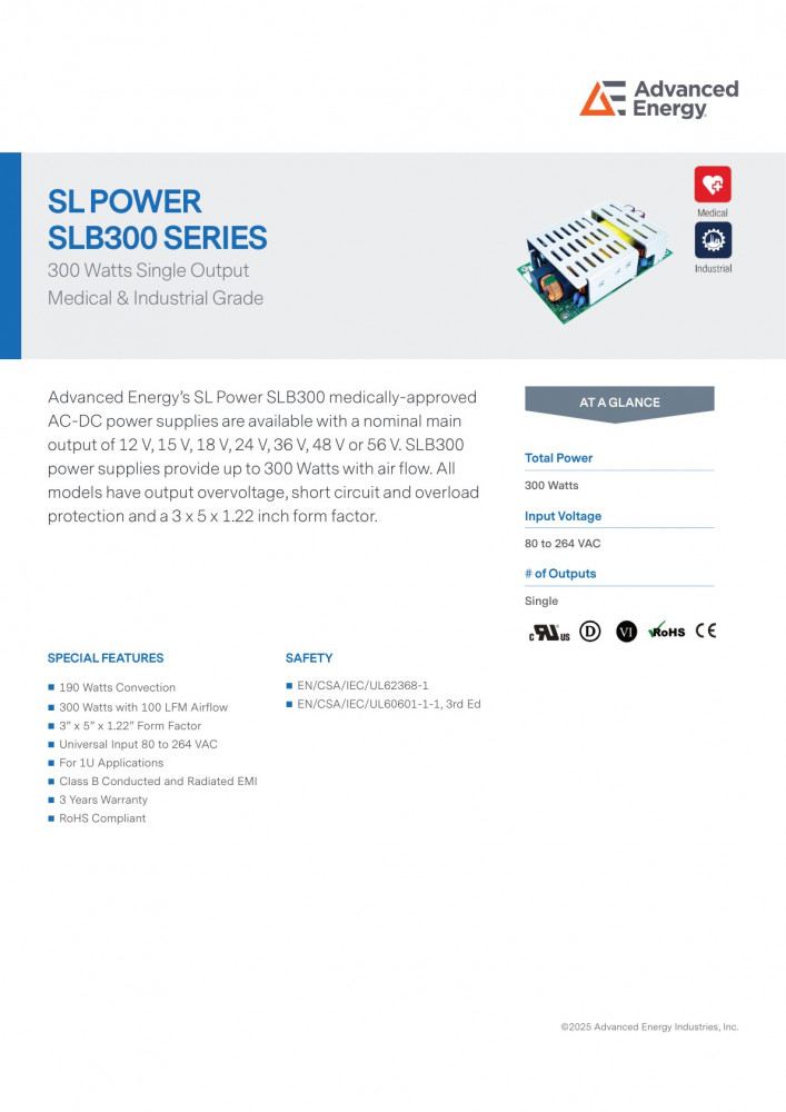 SLB300 series datasheet page 1