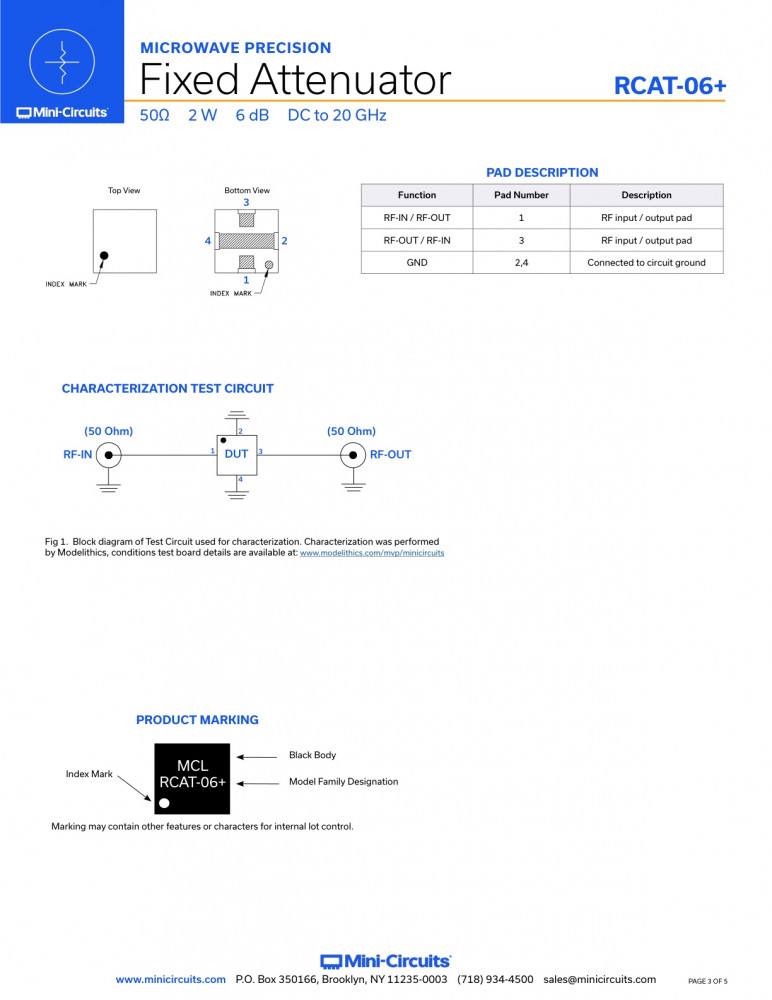 RCAT-06+ datasheet page 3