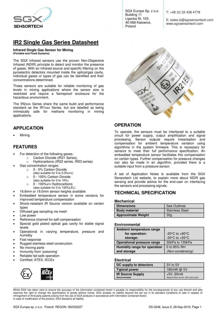 IR25TT datasheet page 1