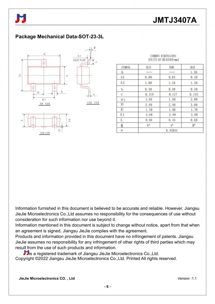 JMTJ3407A datasheet page 6