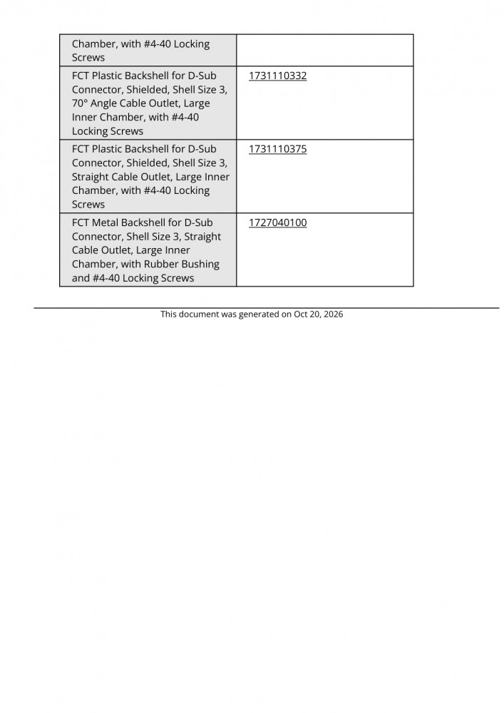 Technical document image 4 for MOLEX 1727040065