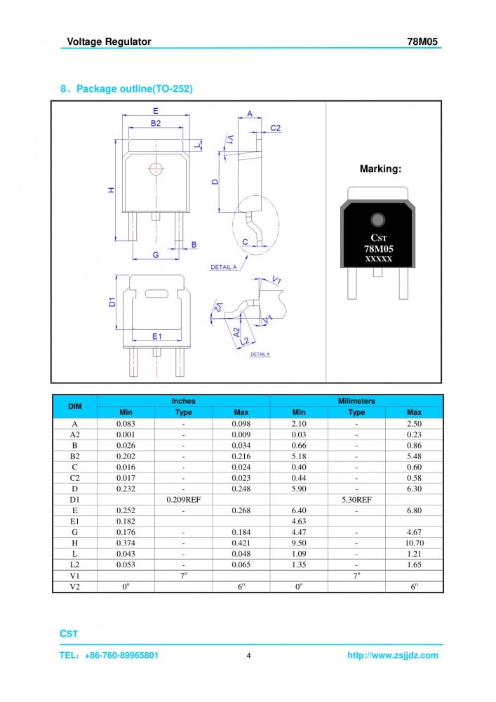78M05 datasheet page 4