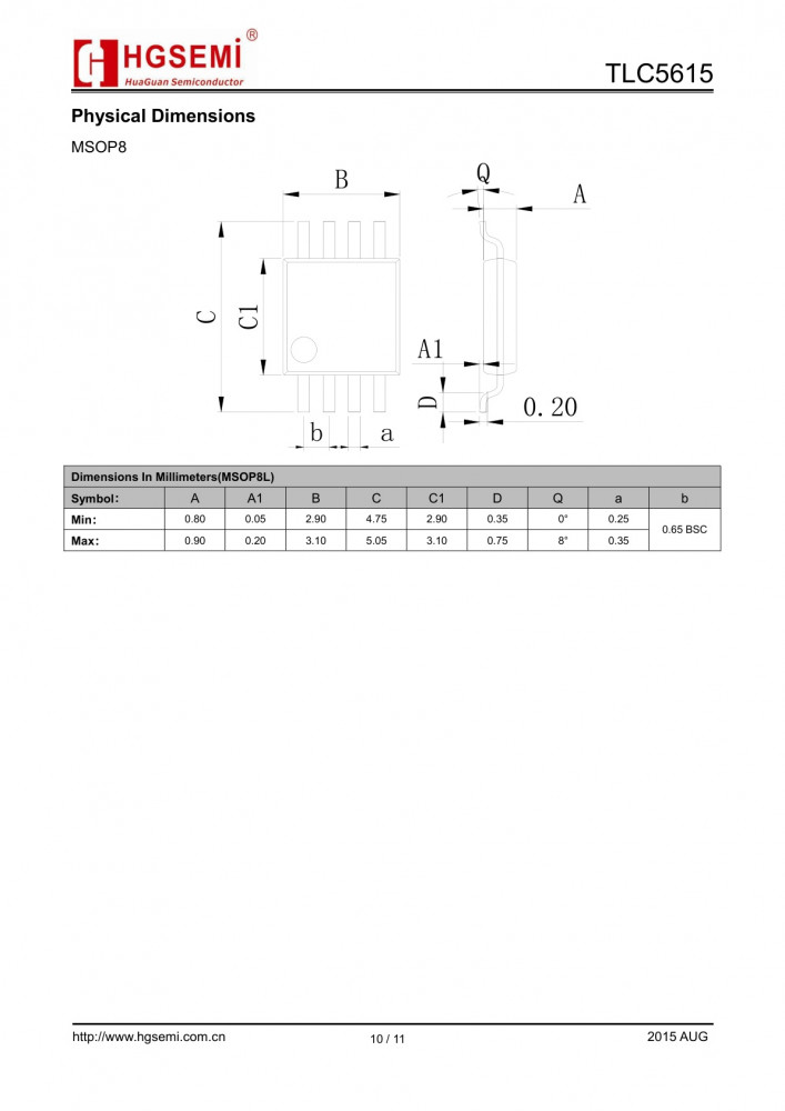 TLC5615CN datasheet page 10
