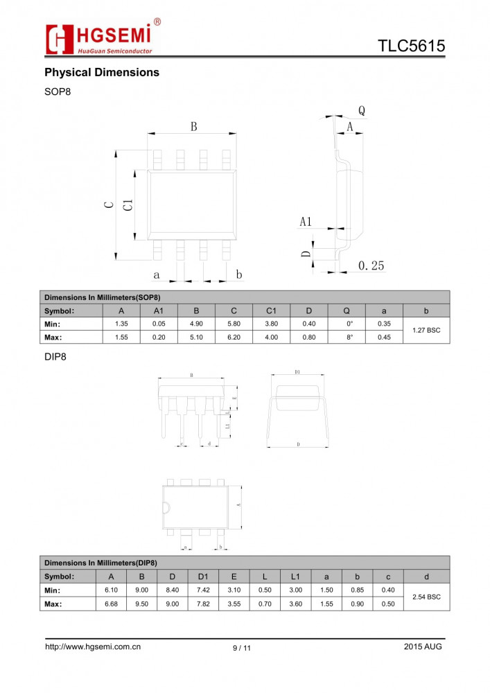TLC5615CN datasheet page 9
