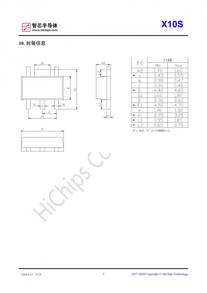 X10S datasheet page 7