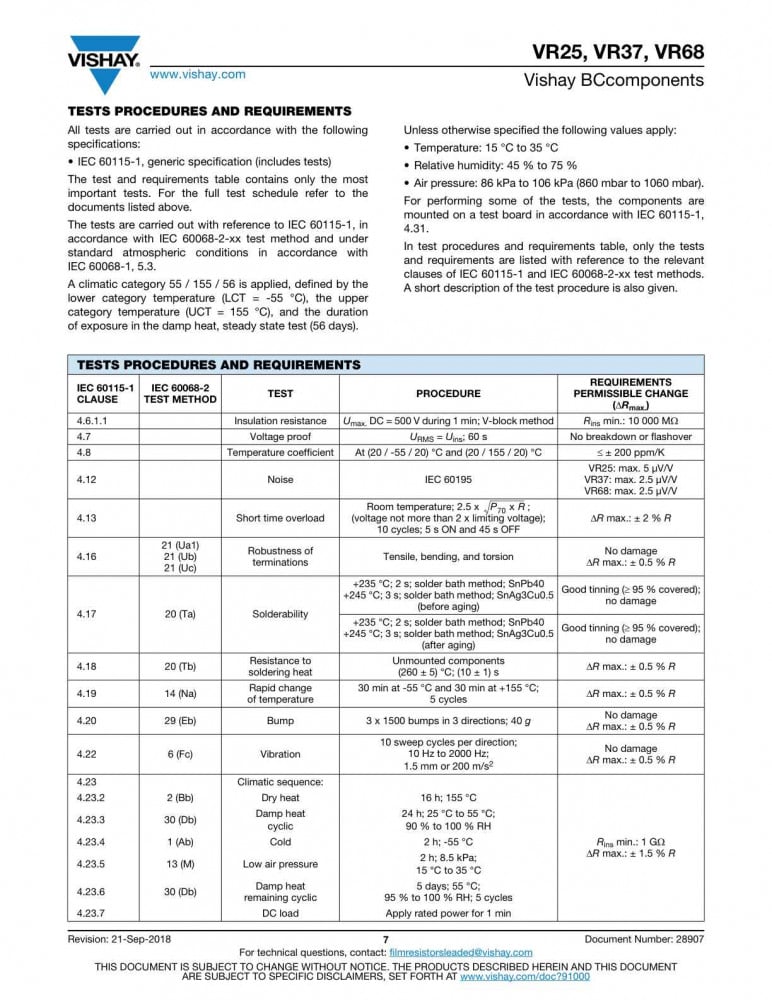 Vishay VR37 datasheet page 7