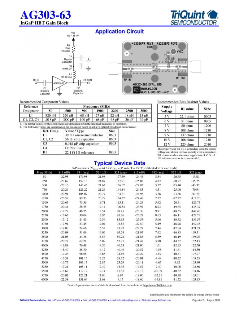 AG303-63G technical document page 4