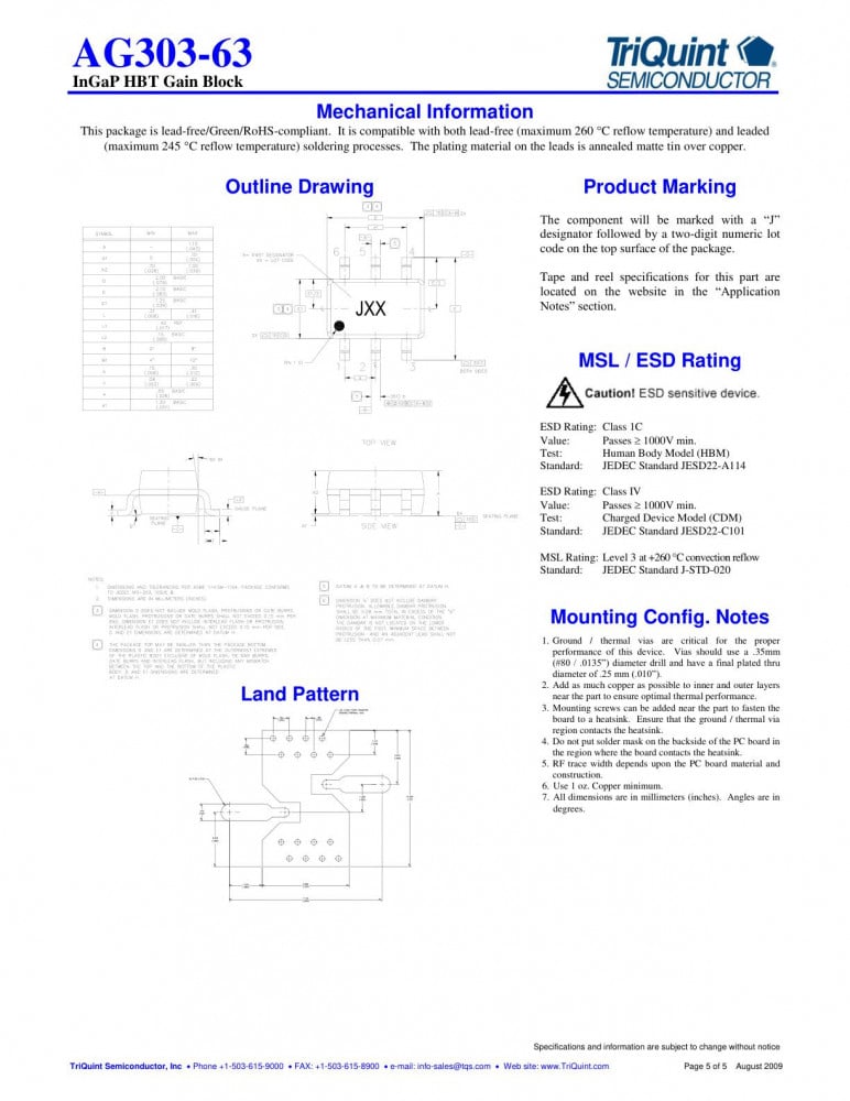 AG303-63G technical document page 5