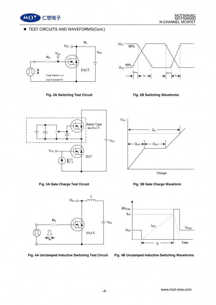 MOT50N06D datasheet page 4