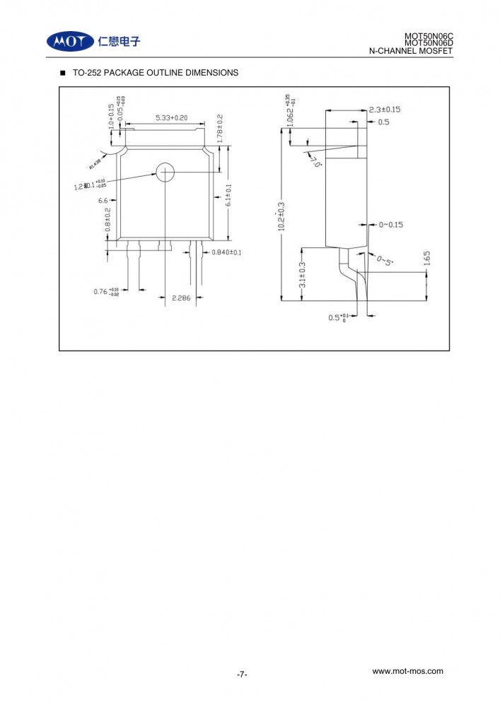 MOT50N06D datasheet page 7