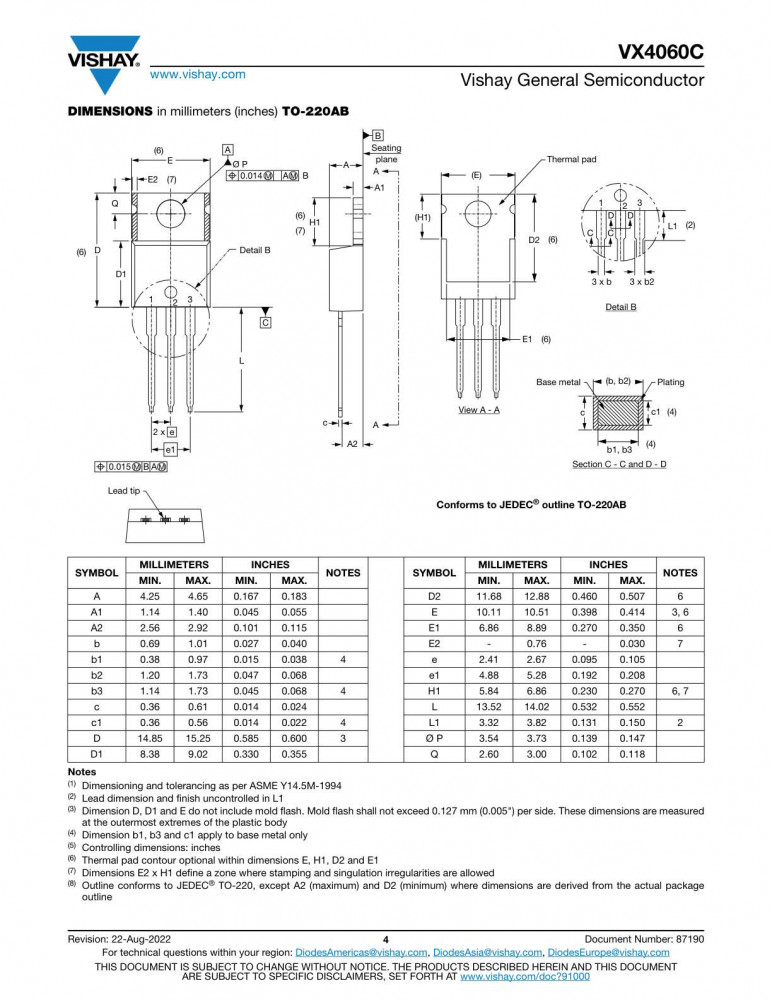 VX4060C datasheet page 4