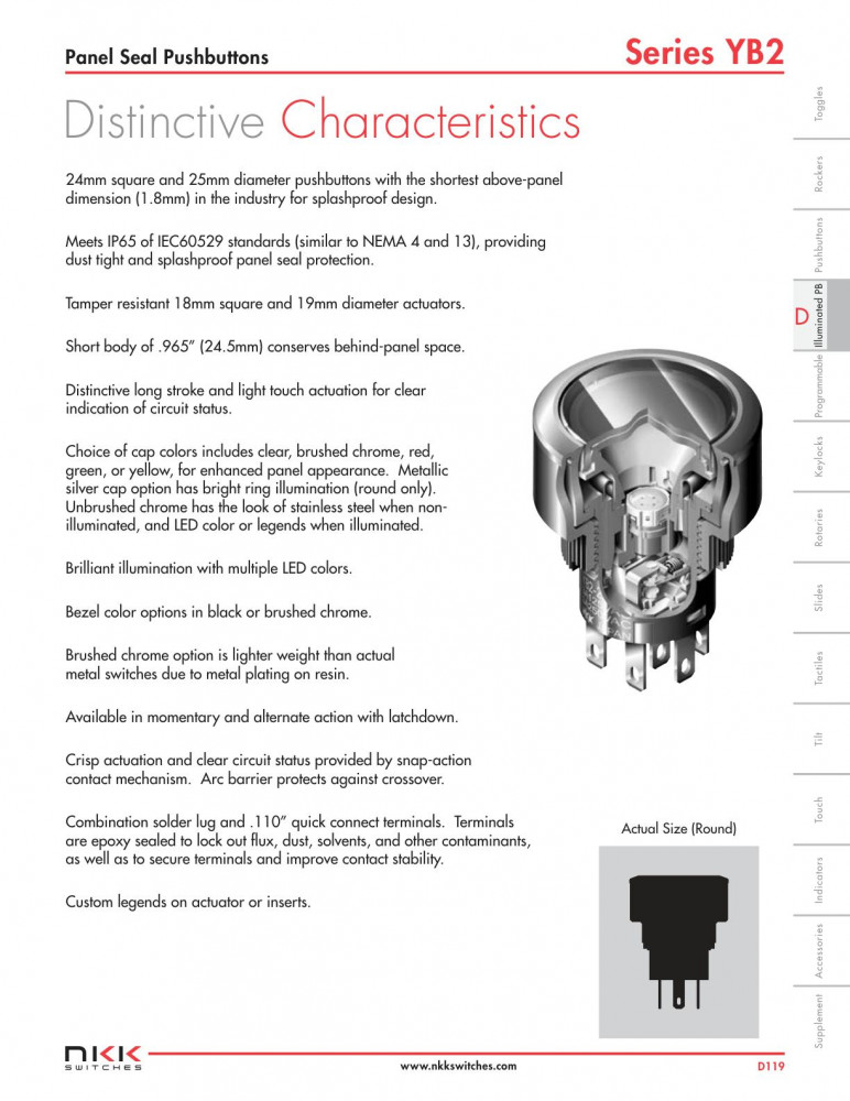 YB series technical document, page 2
