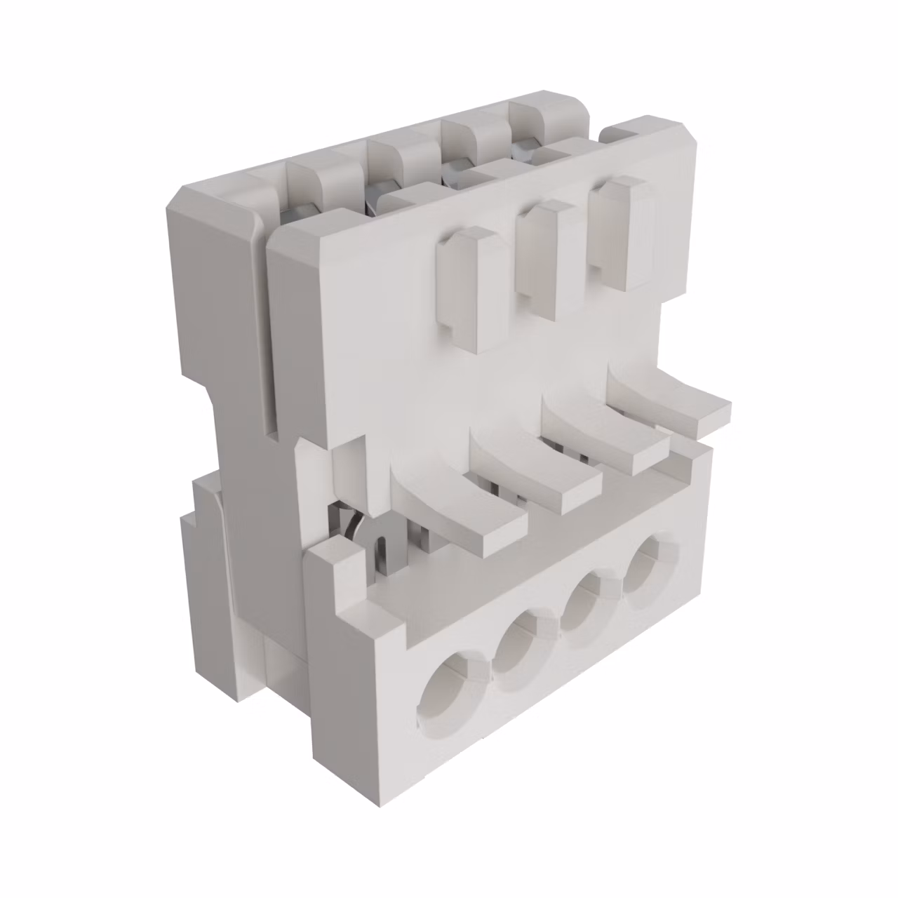 SL Wire-to-Board Header, Surface Mount, Single Row, Vertical, 3.05mm Pocket, Shrouded, 10 Circuits, Tin (Sn) Plating