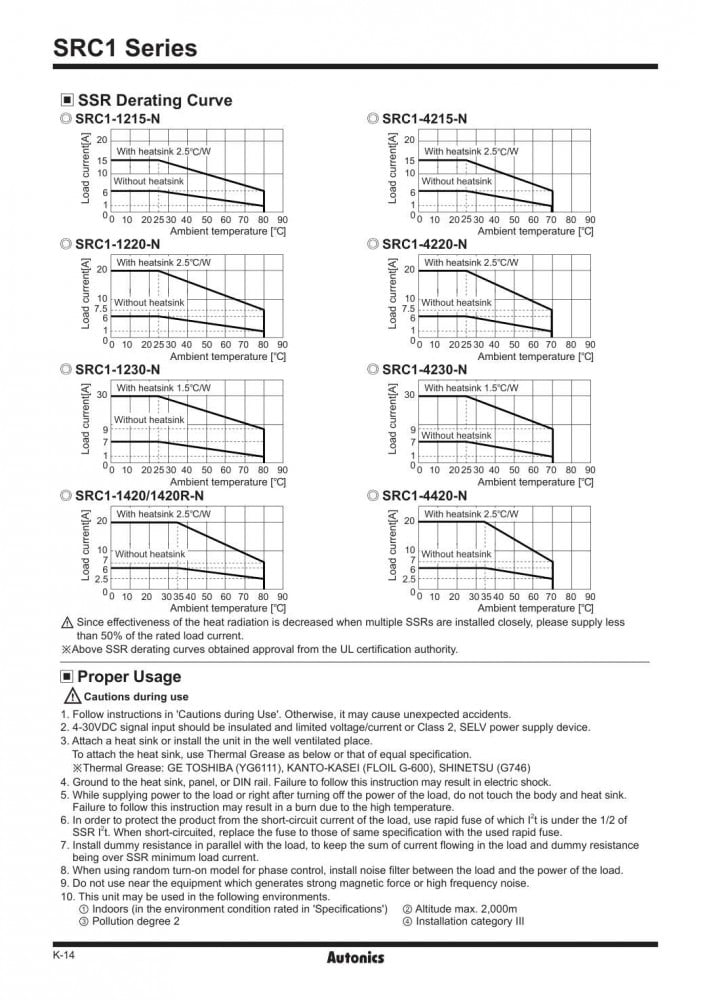 Autonics SRC1 series datasheet page 4