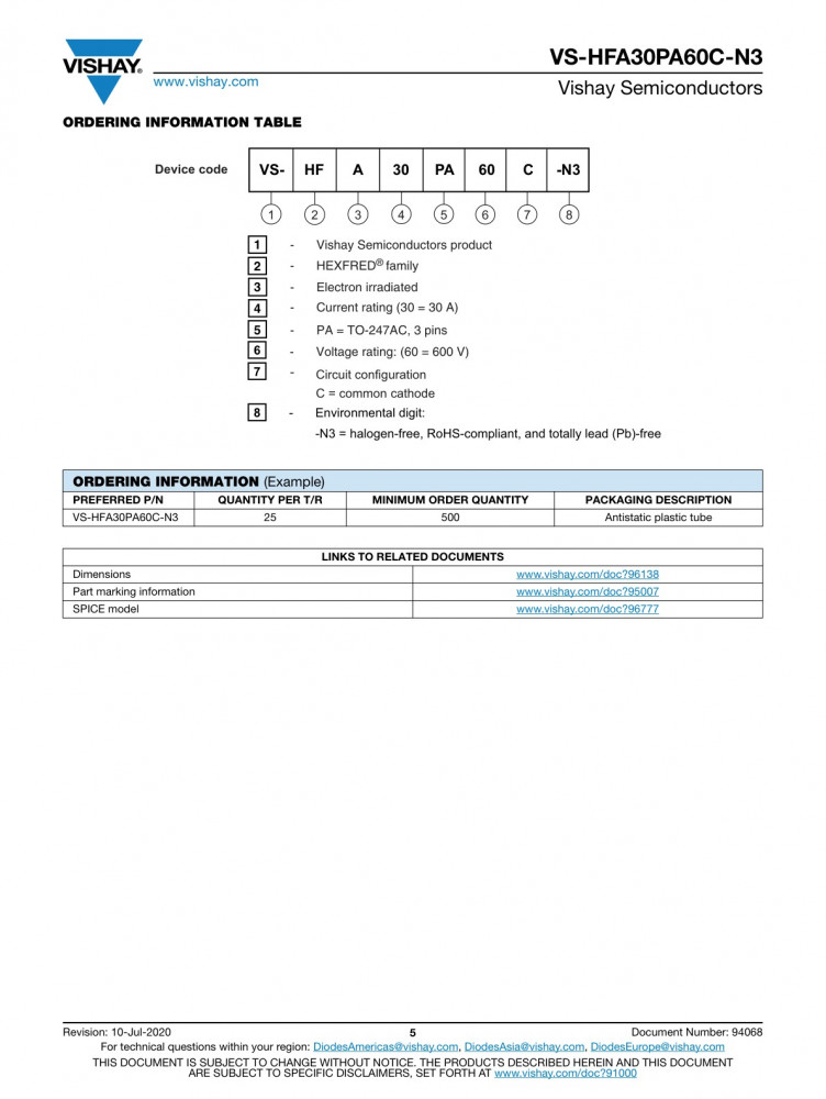 VS-HFA30PA60C-N3 datasheet page 5