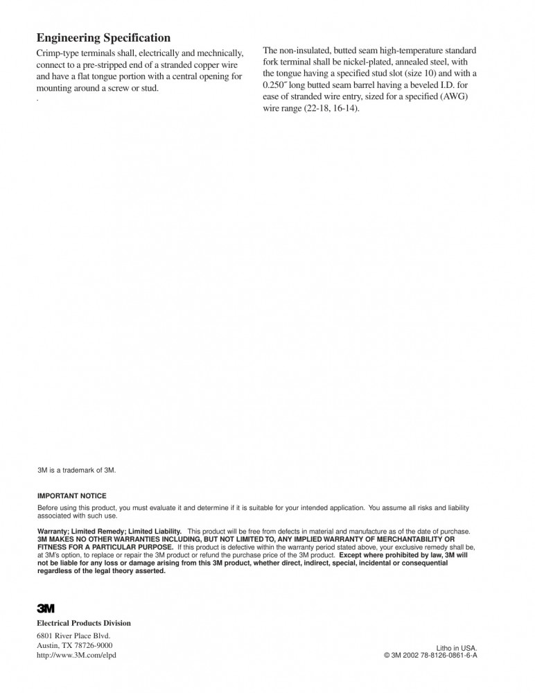 3M HT-33-10 technical document page 2