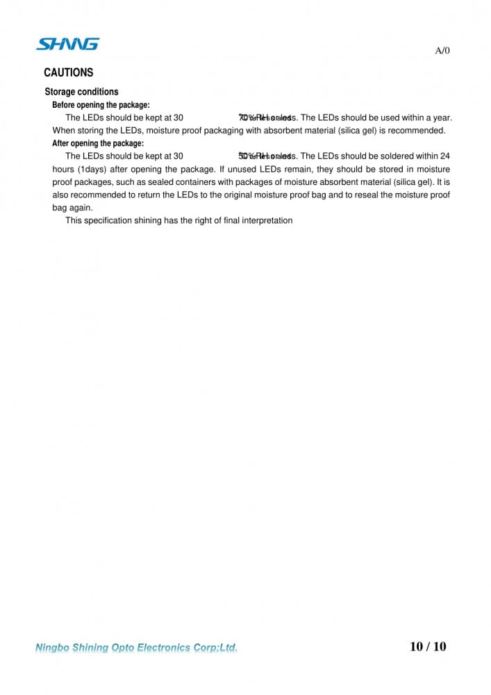 SN-NE2835PAEBY-N datasheet page 10