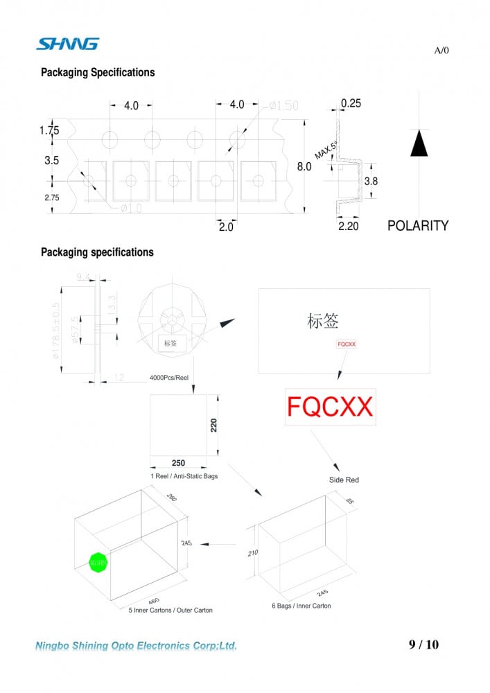 SN-NE2835PAEBY-N datasheet page 9