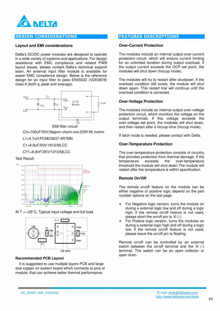DELTA S24SP series datasheet page 9