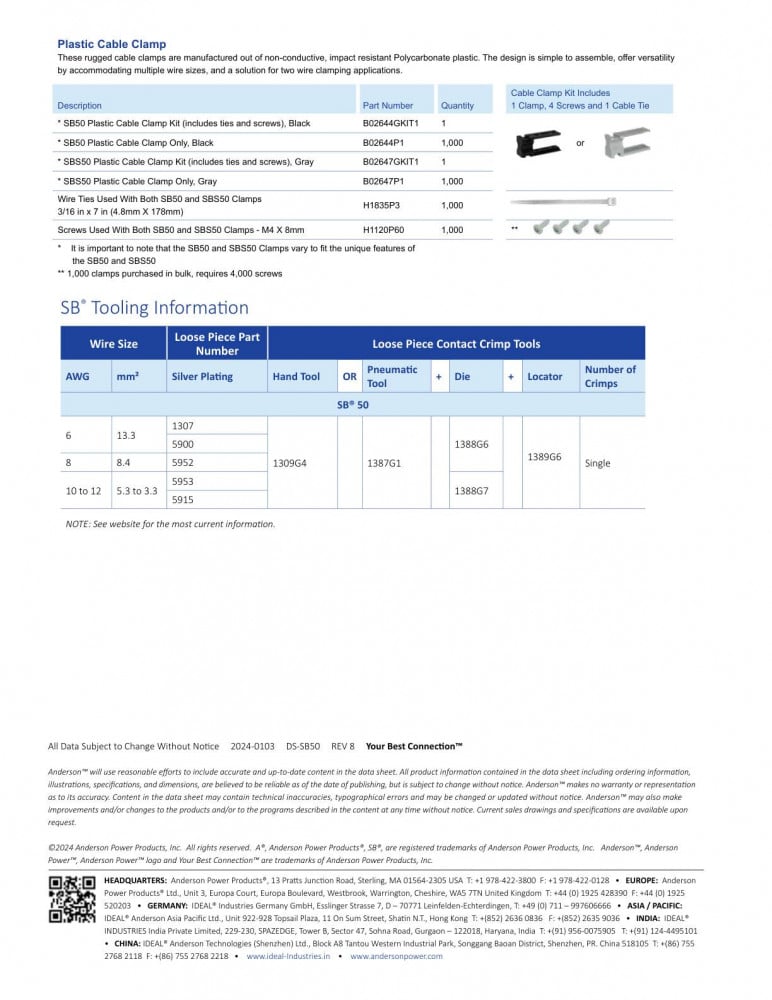 Anderson Power SB 50 datasheet page 7