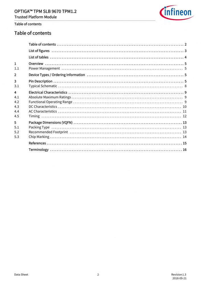 SLB9670 datasheet page 2