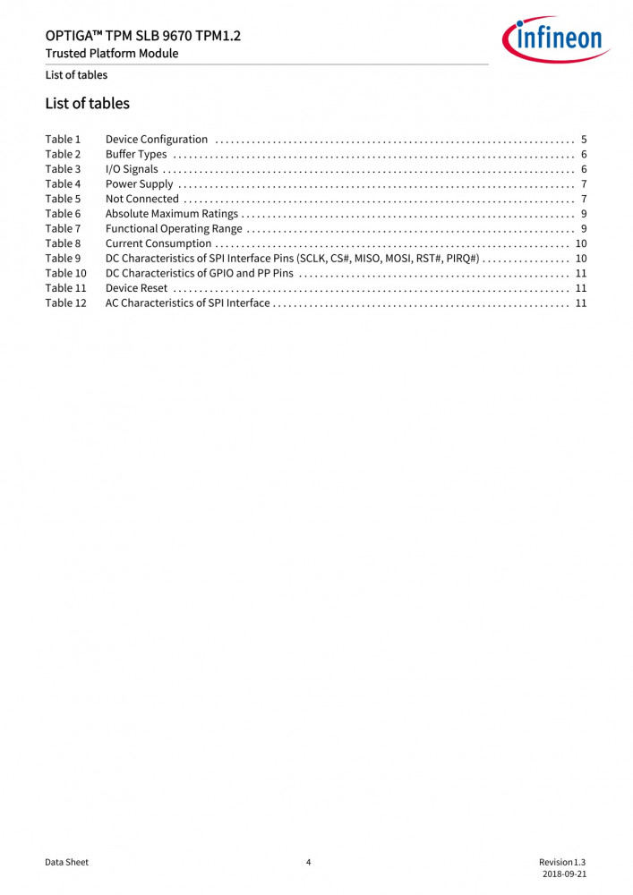 SLB9670 datasheet page 4