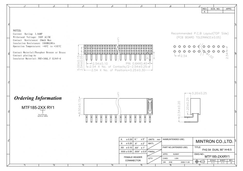 MTF185-205RY1 manufacturer drawing
