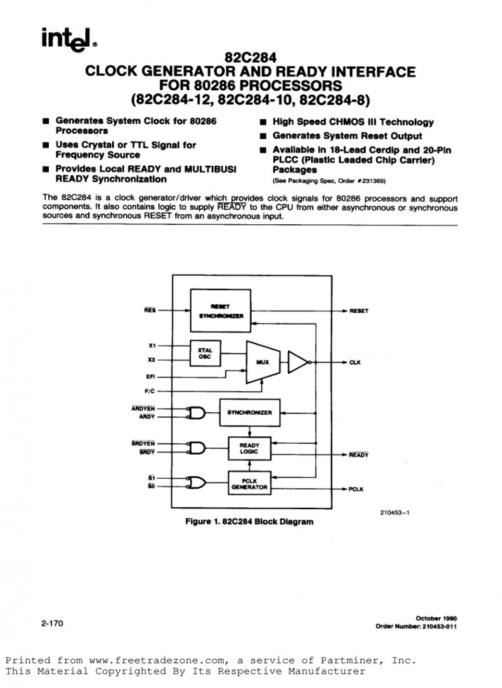 MD82C284-10/B datasheet page 2