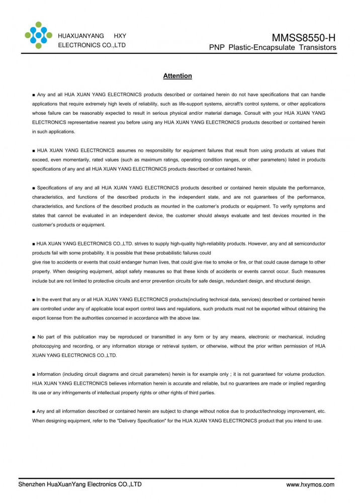 MMSS8550-H-HXY datasheet page 5