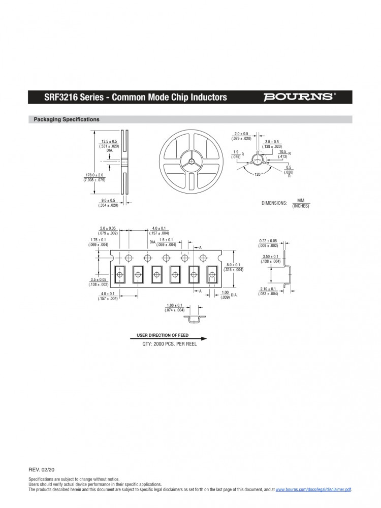 SRF3216-161Y datasheet page 3