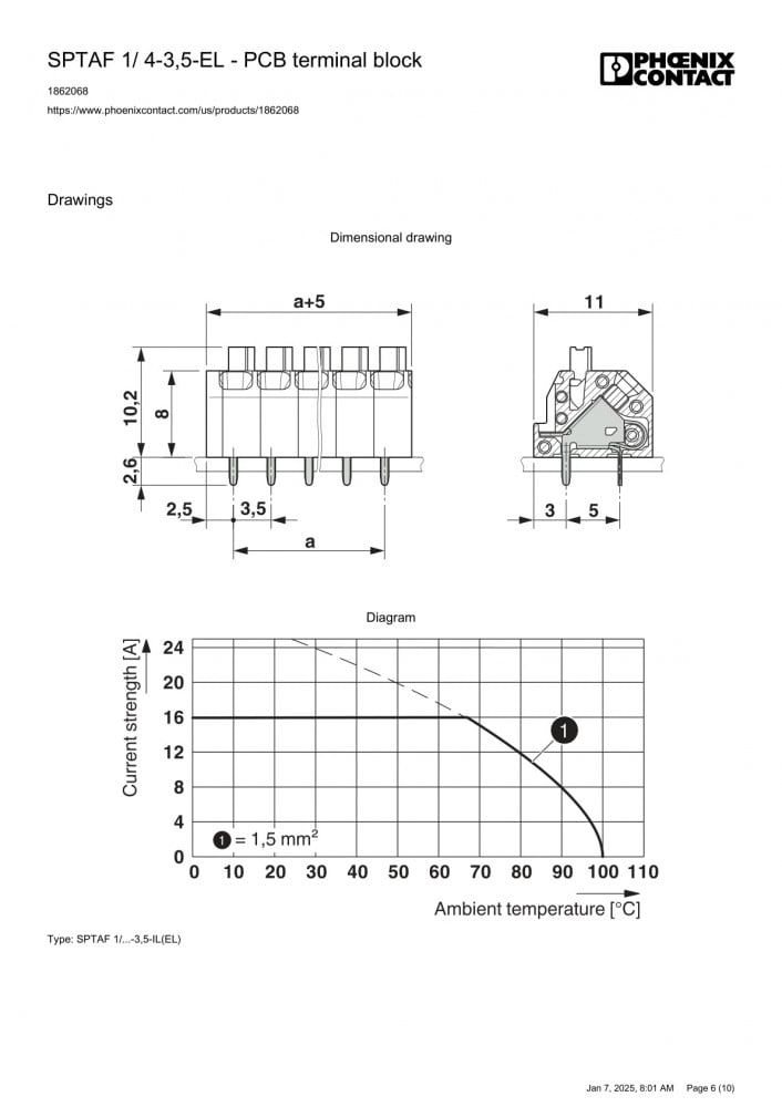 Phoenix Contact 1862068 technical document page 6
