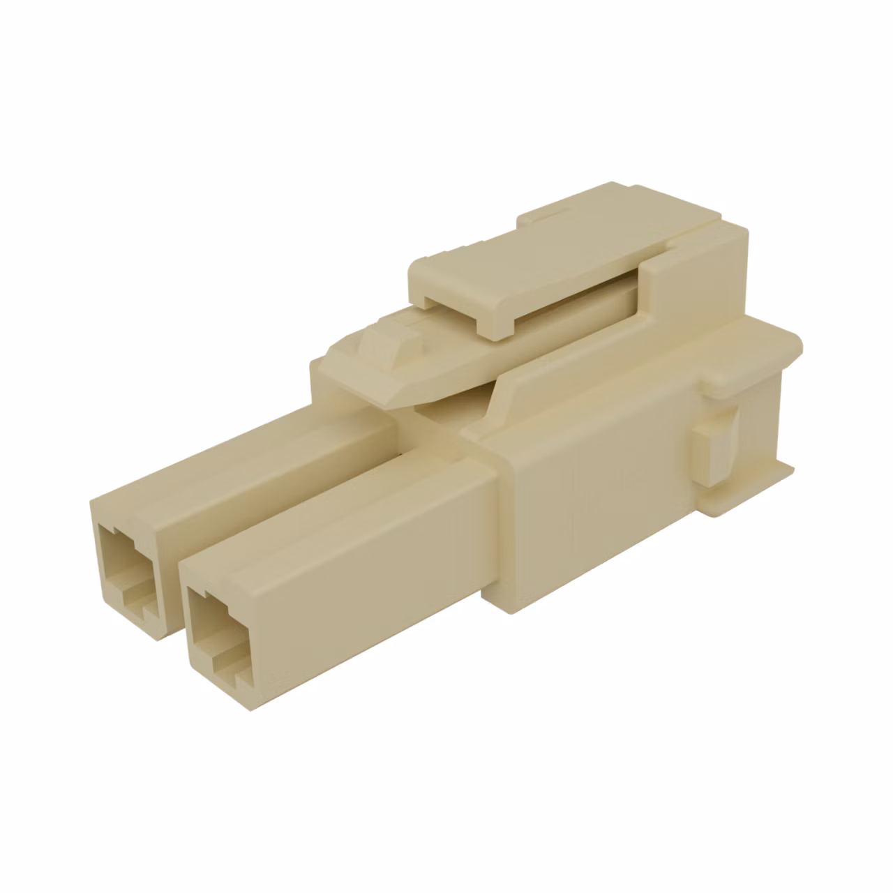 Mega-Fit ColorLock Tangless TPA-Capable Receptacle Housing, Single Row, 2 Circuit, UL 94V-0, Glow-Wire Capable, Natural for sale
