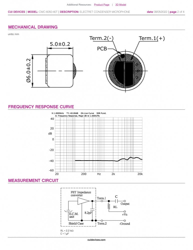 CMC-6050-40T datasheet page 2