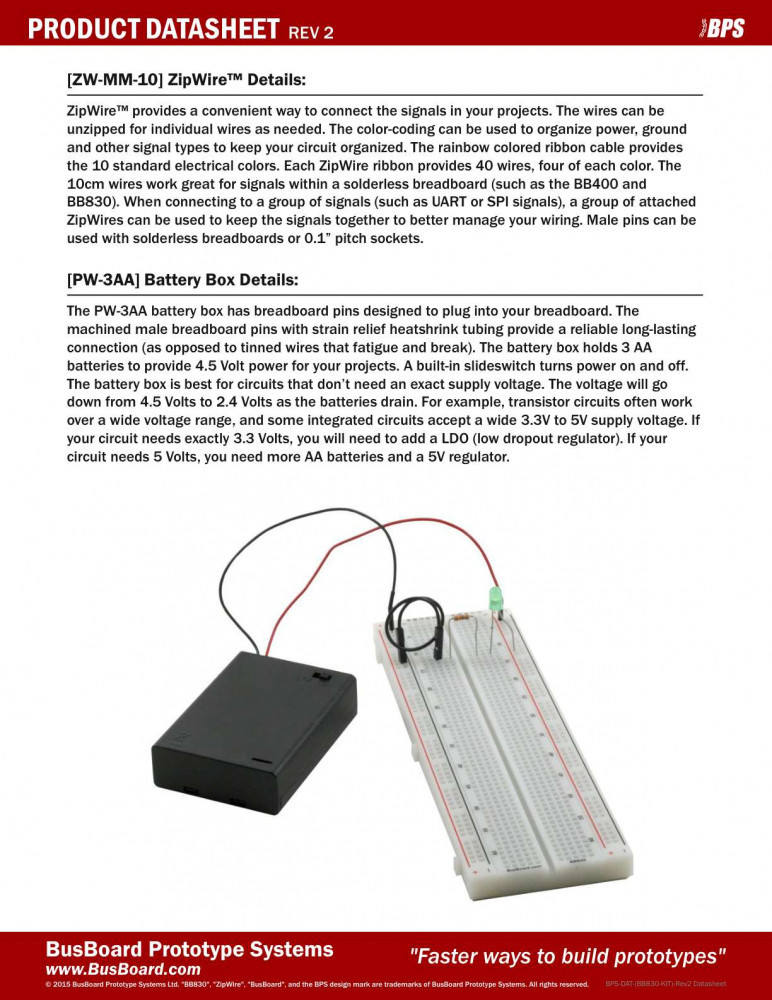 BB830-KIT product documentation image, page 2