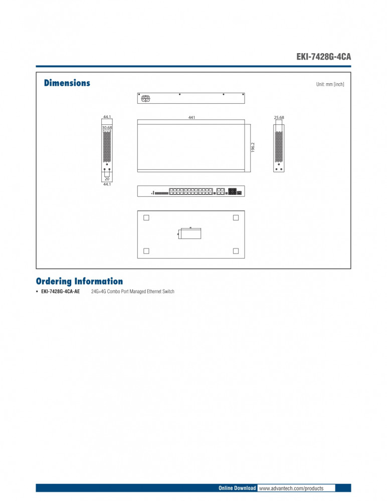 EKI-7428G-4CA product document, page image 2