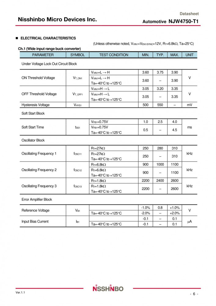 NJW4750 technical document, page 6