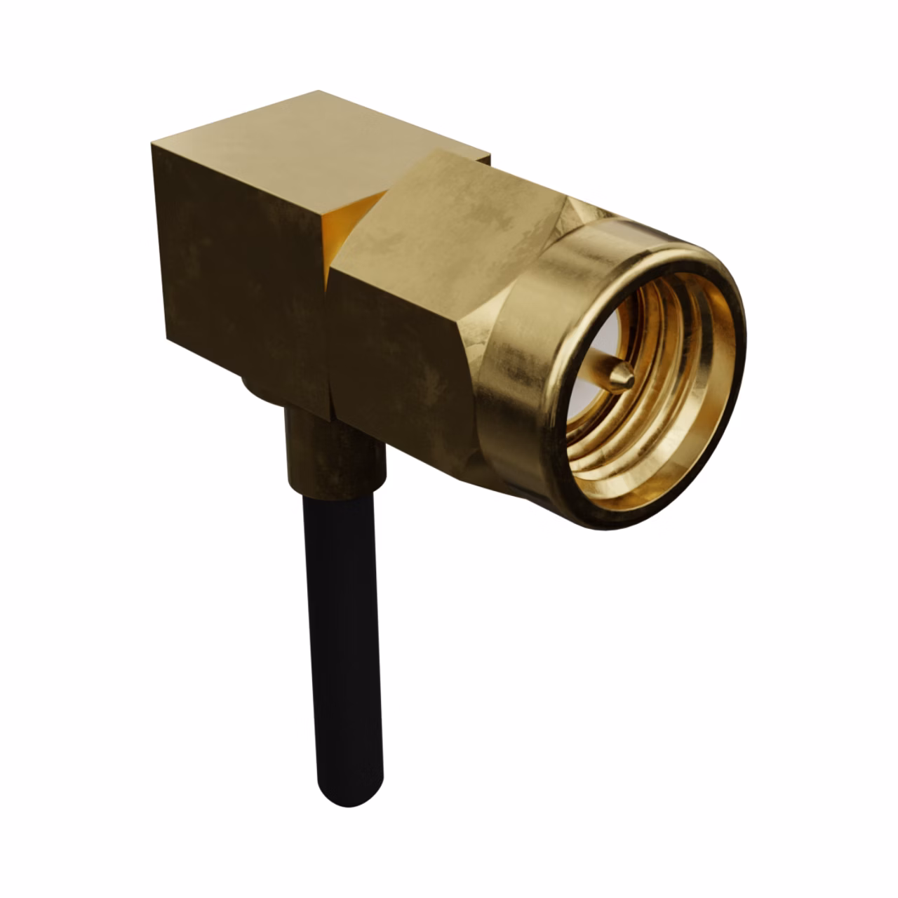 SMA Plug, Right-Angle, Solder, RG-405 (.086