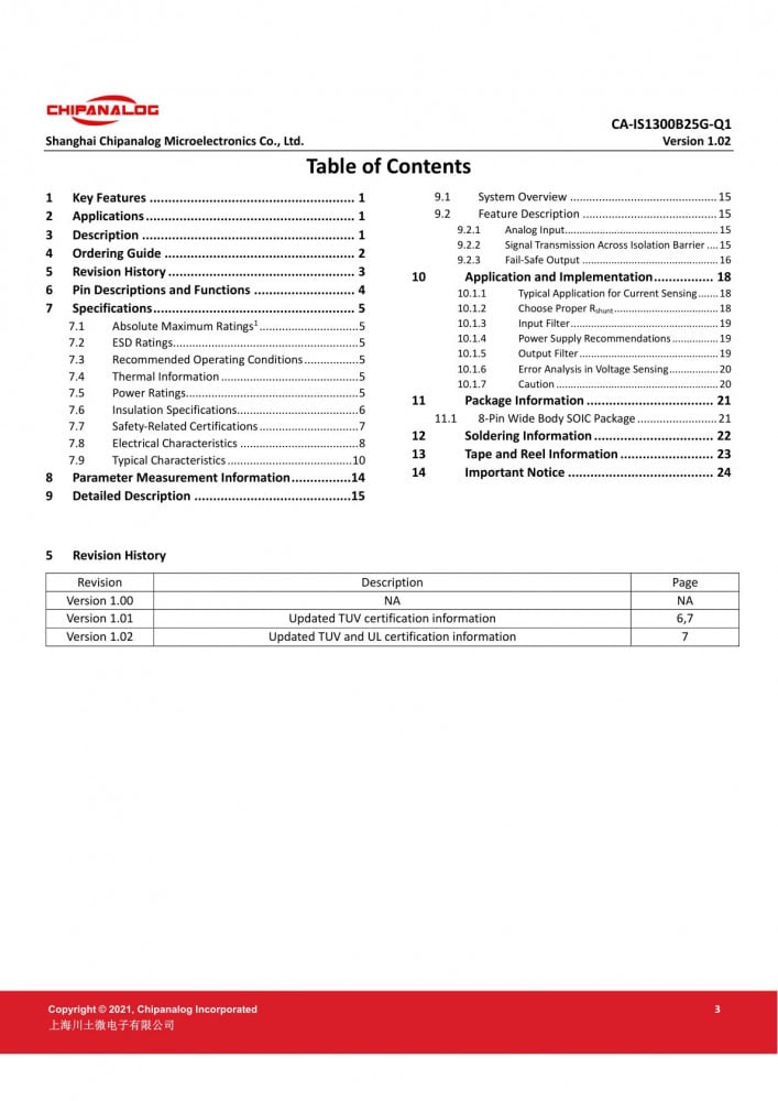 CA-IS1300B25G-Q1 datasheet page 3